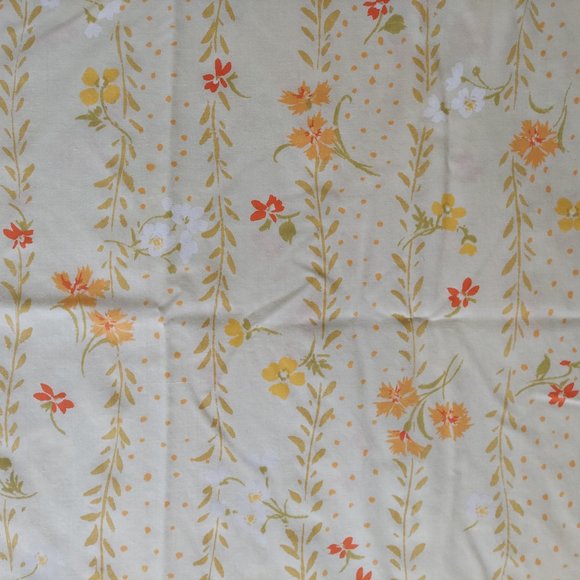 Vintage | Bedding | Vintage 97s Springs Mills Usa Made Floral Printed ...